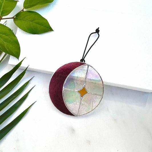 Stained glass for modern boho decor – Half Moon Glass
